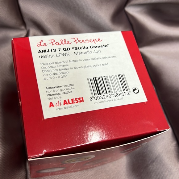 Alessi | Holiday | Nwtalessi Stella Cometa Christmas Ornament In Blown ...
